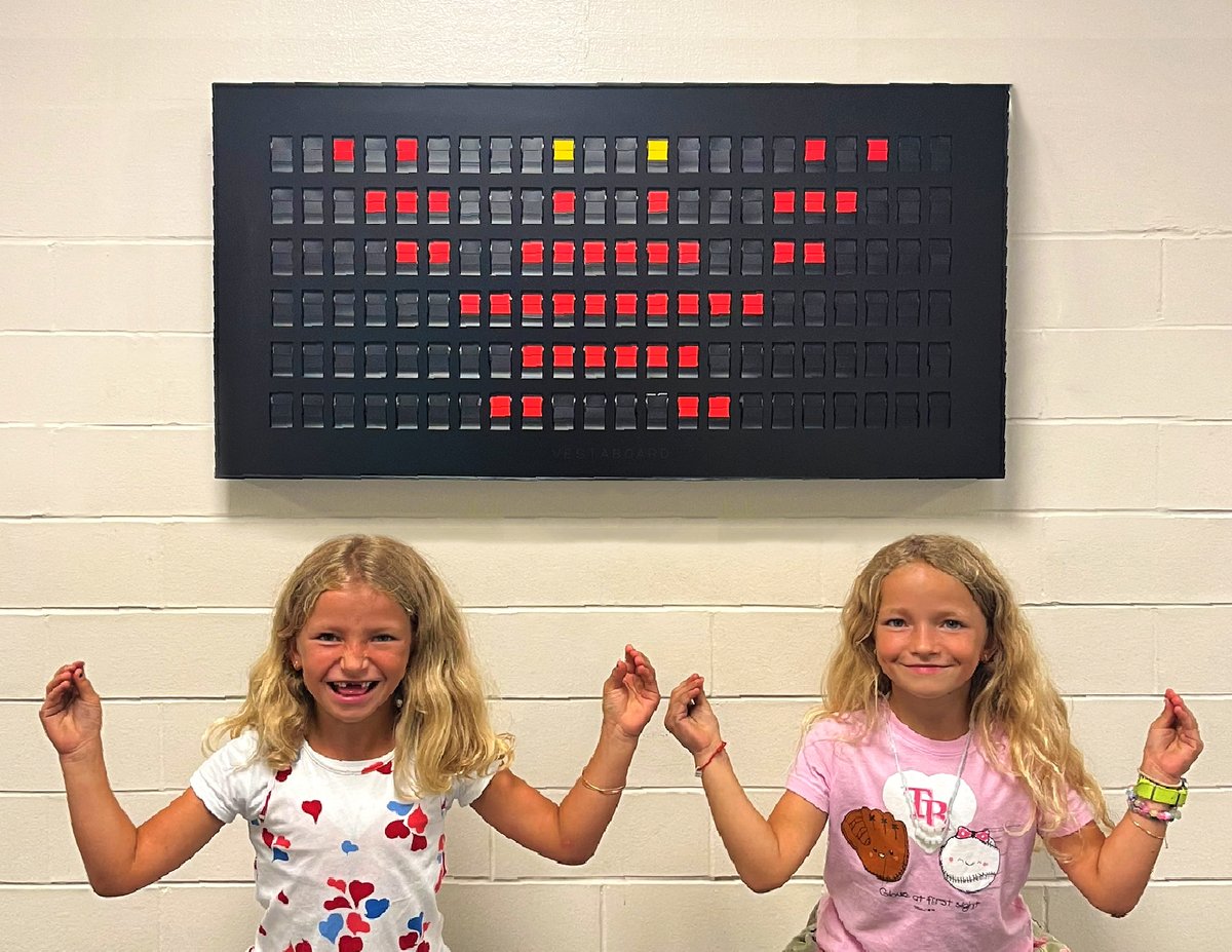 Vestaboard helps foster community at Azalea Elementary