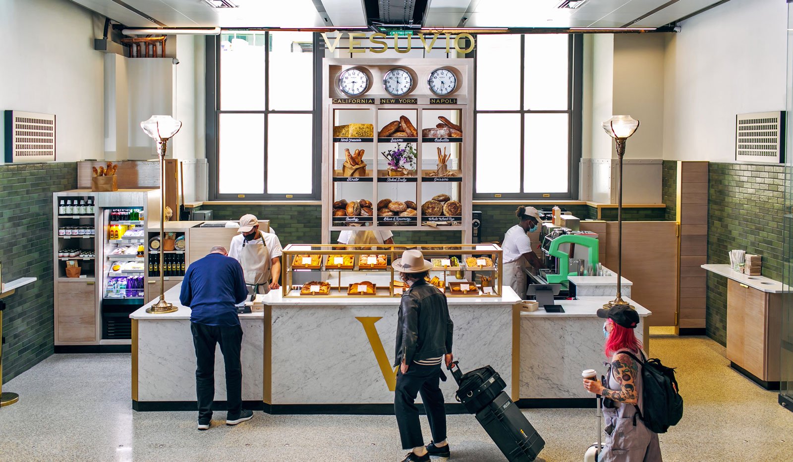 Vestaboard catches customers' attention as menu at Vesuvio Bakery in NYC
