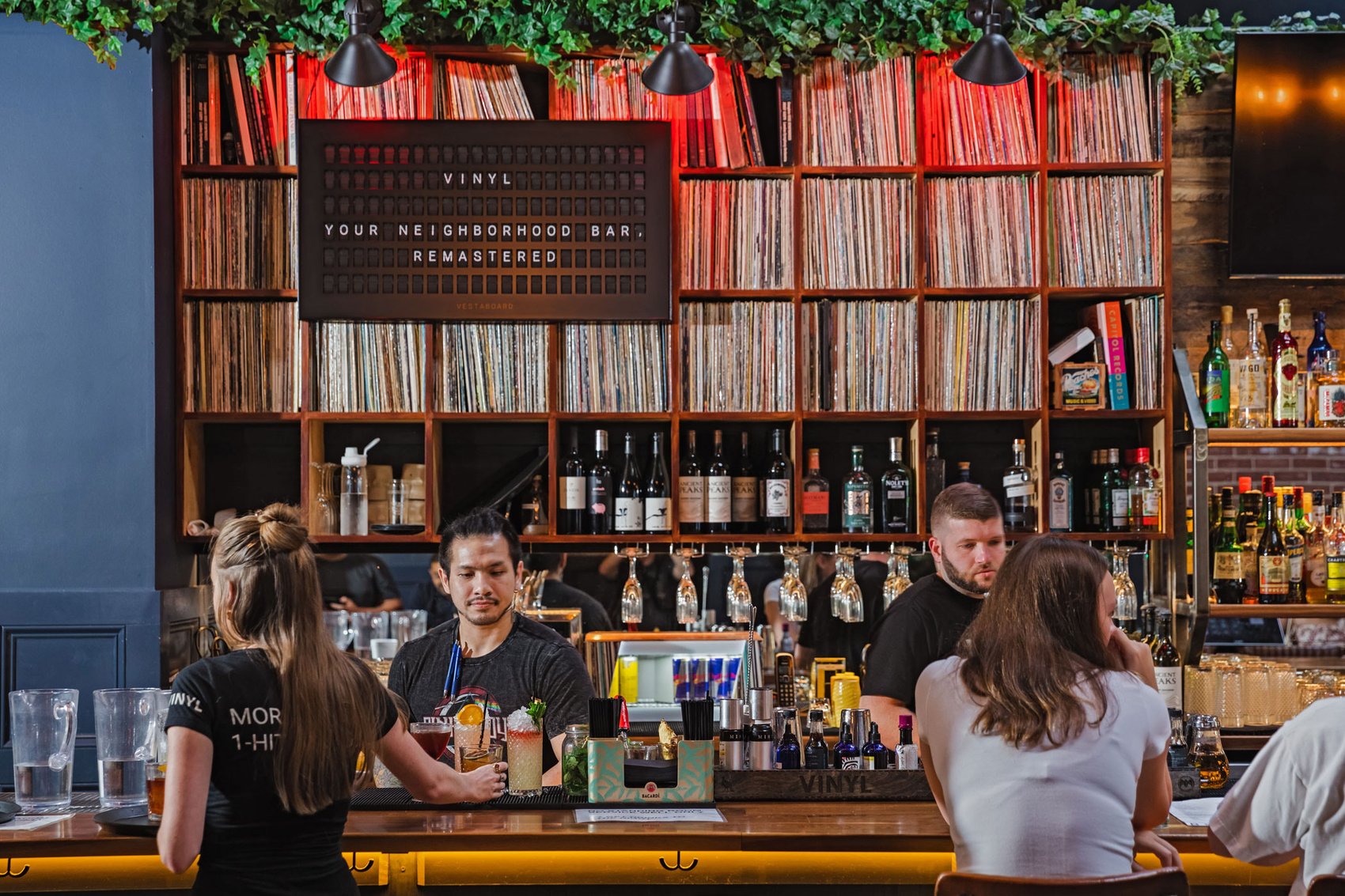 Vestaboard “perfectly complements” VINYL restaurant and bar